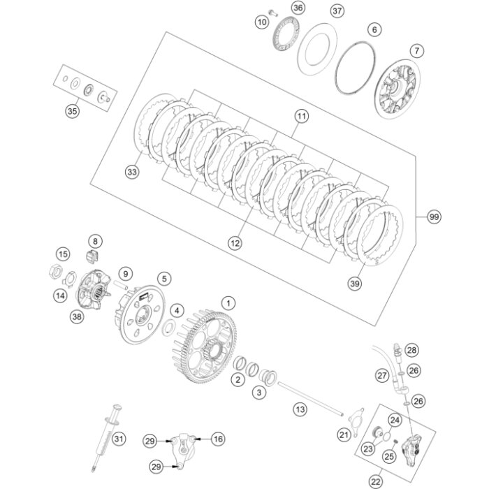 Dichtung für Nehmerzylinder von Husqvarna - 59032065000 - husky-shop2